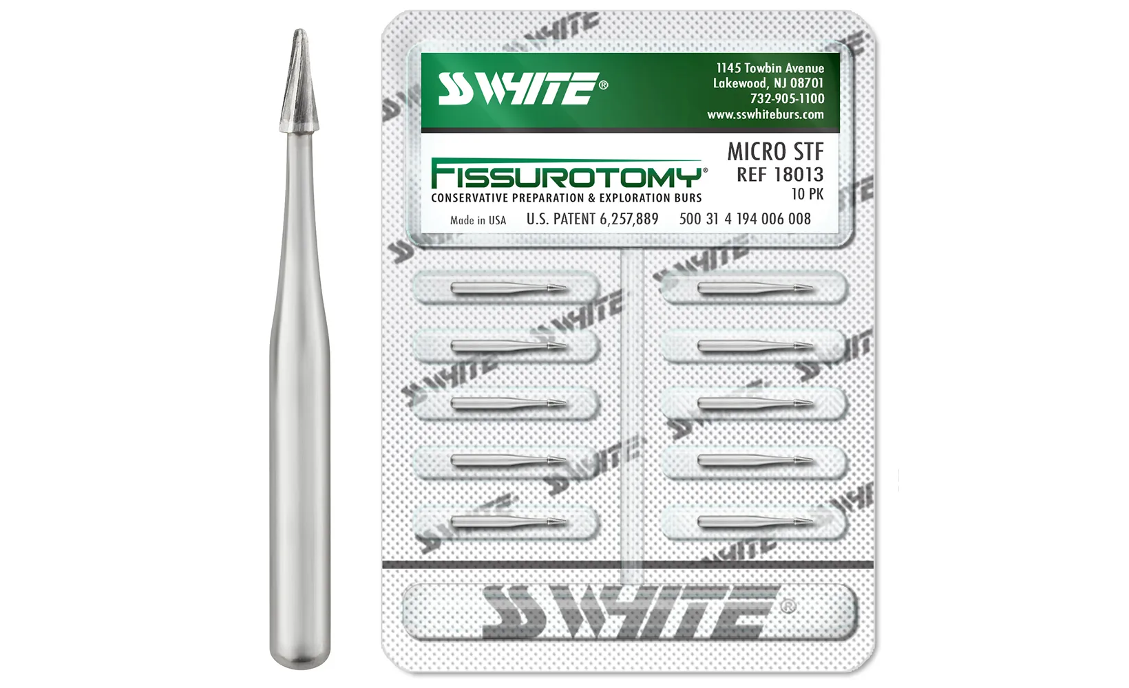 FISSUROTOMY BUR FG SPECIALTY SHORT SHANK MICRO STF (10/PK)