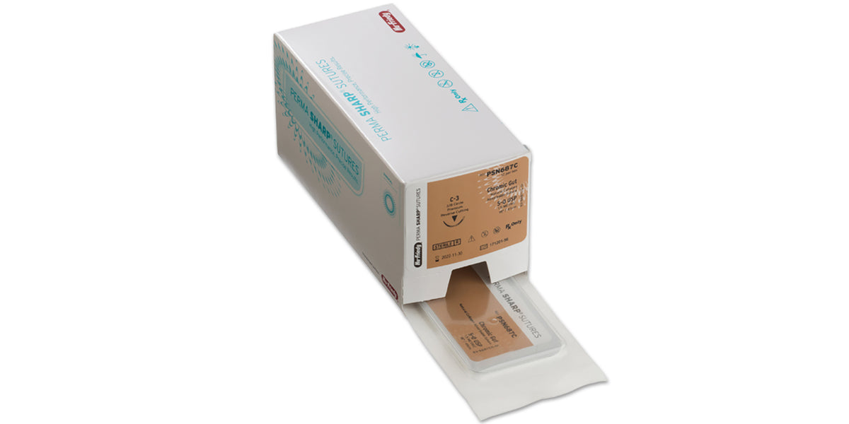SUTURE 3-0 PLAIN GUT C-9 18 UNDYED (12/BX)