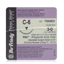 SUTURE 3-0 PGA-VIOLET C-6